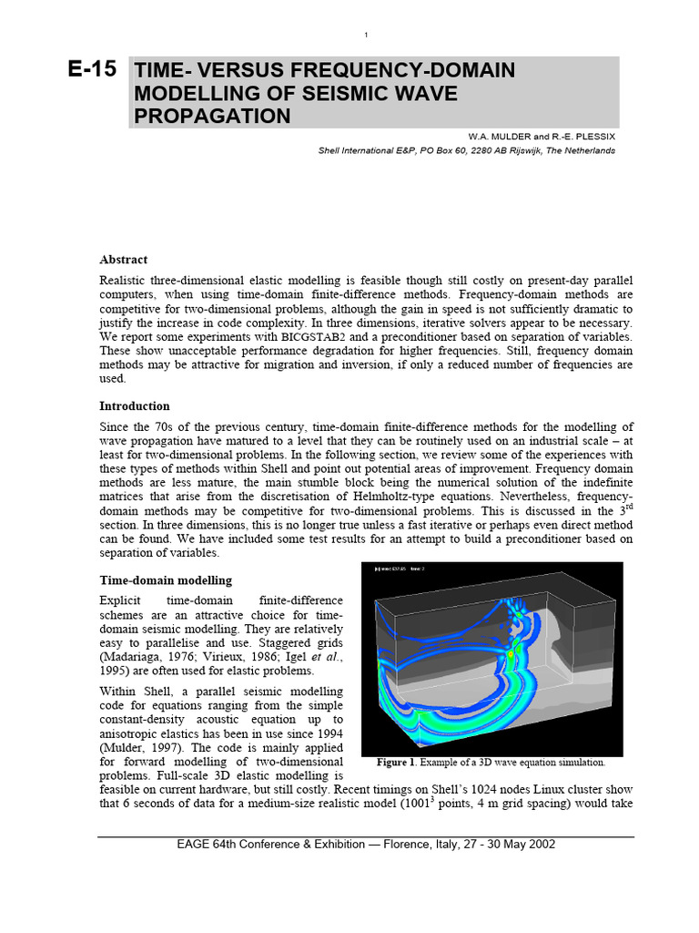 Time - Versus Frequency-Domain | PDF | Finite Element Method ...