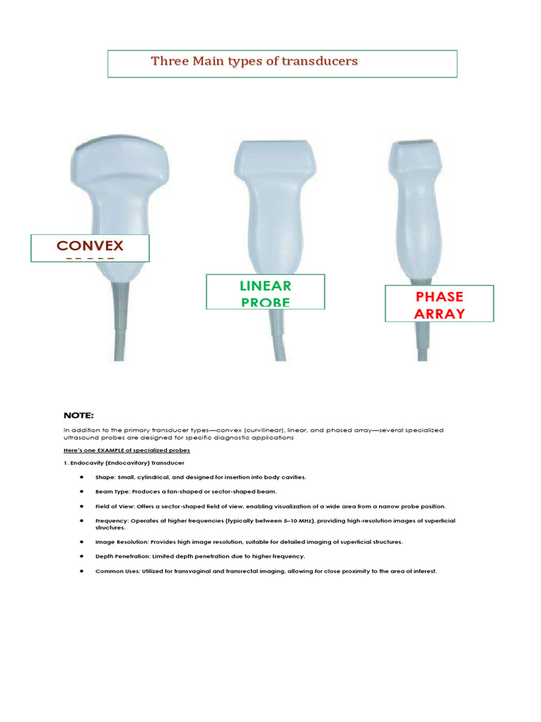 Comparison of Convexand Linear Probes Compressed | PDF | Field Of View