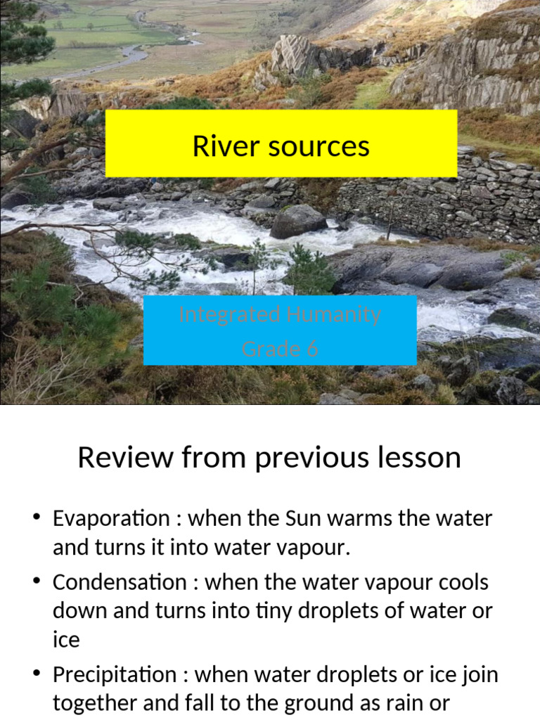 Unit 1-2 River Sources | PDF