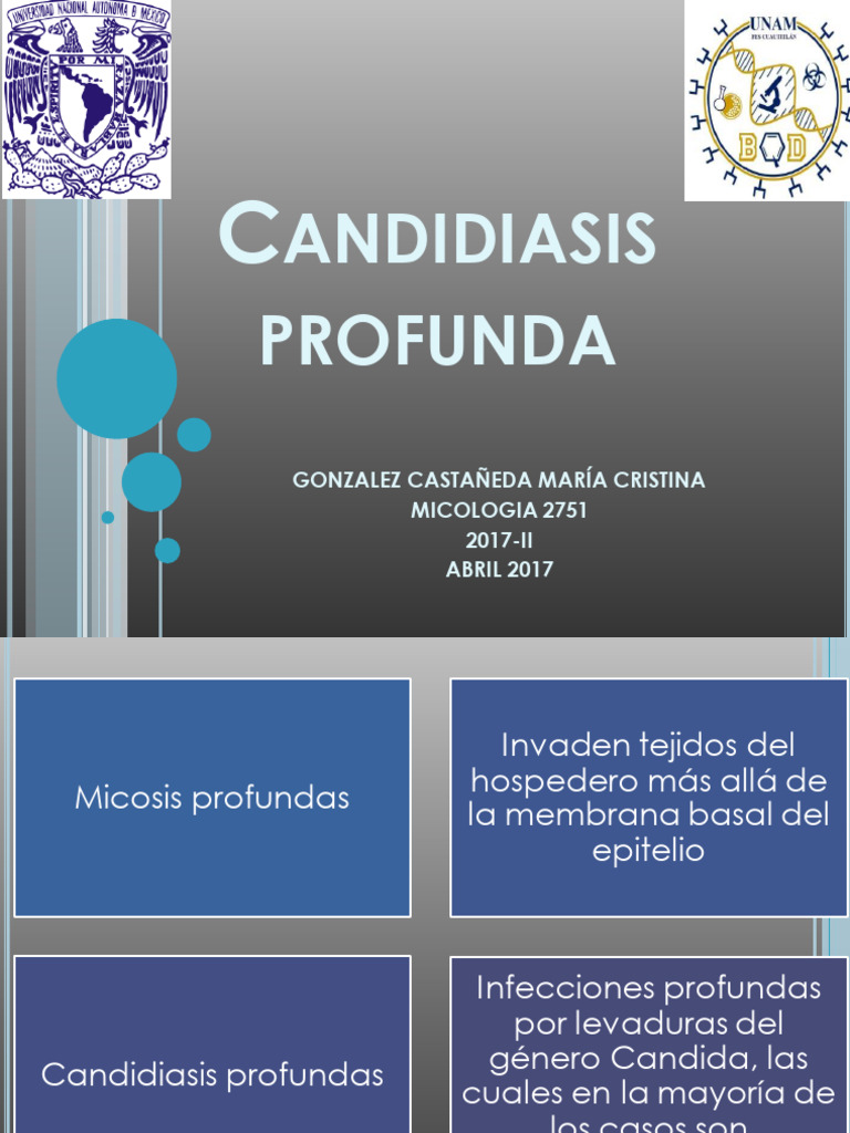 Candidiasis Profunda: Tipos y Diagnóstico | PDF | Candidiasis ...