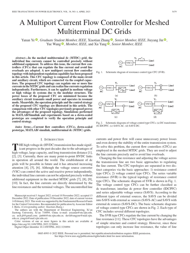 Multiport Current Flow Controller Design | PDF | Direct Current | Resonance
