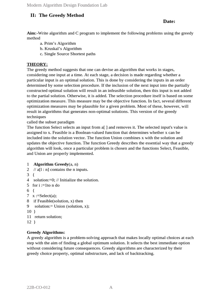 Experiment 2 Mad F | PDF | Mathematical Optimization | Computer Science