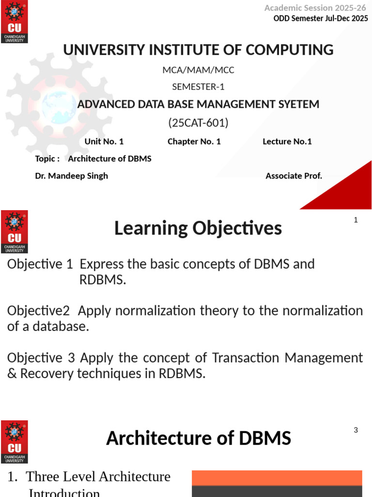Architecture of DBMS | PDF | Databases | Database Schema