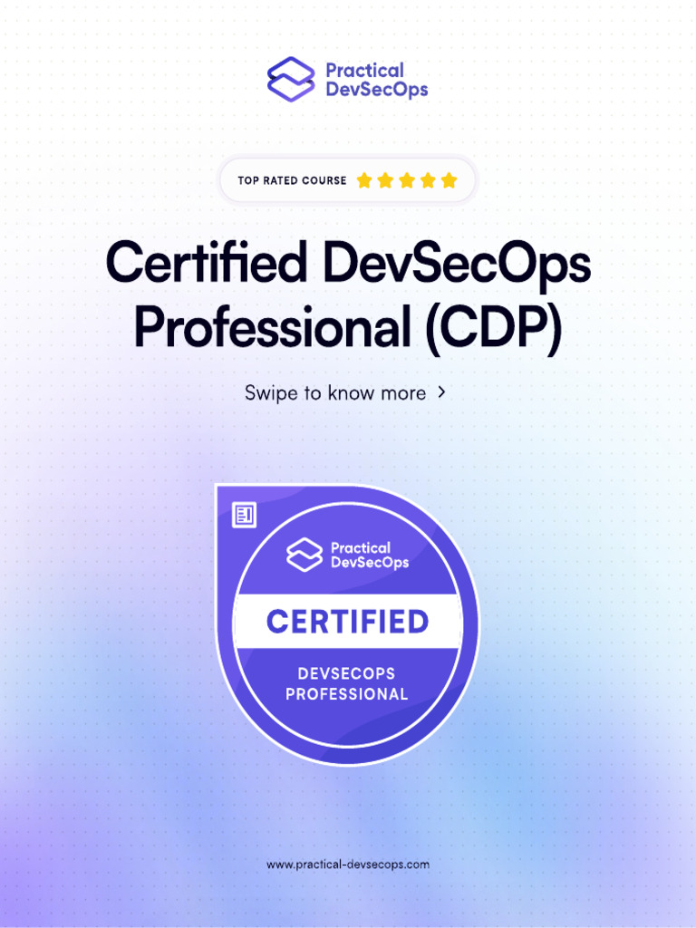 Certified DevSecOps Professional Course | PDF
