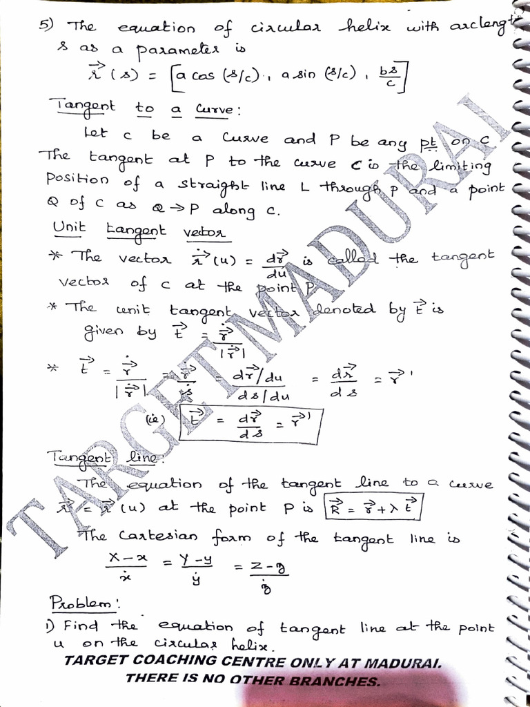 Tangent Line | PDF