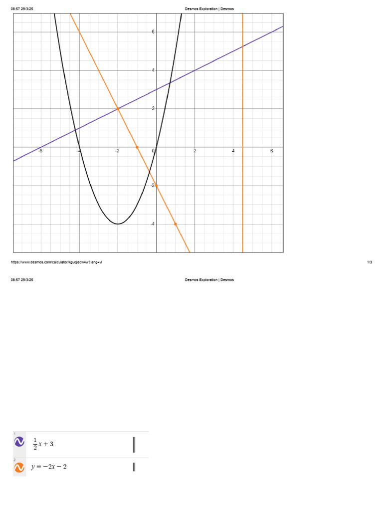 Desmos Exploration - Desmos | PDF