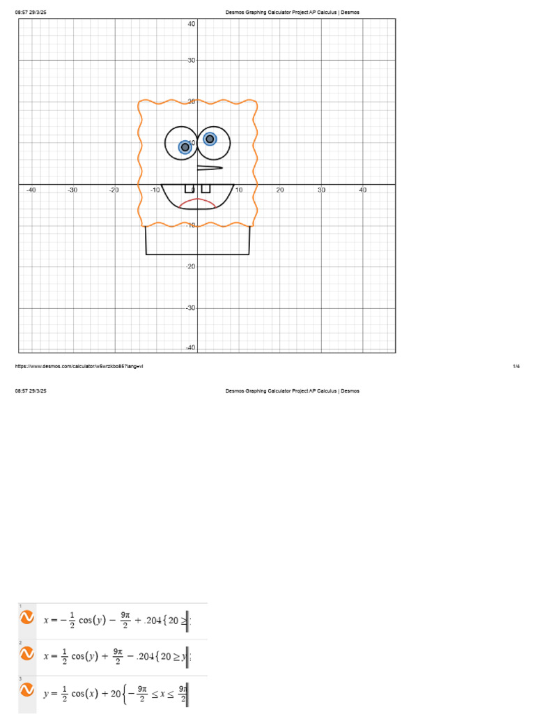 Desmos Graphing Calculator Project AP Calculus - Desmos | PDF