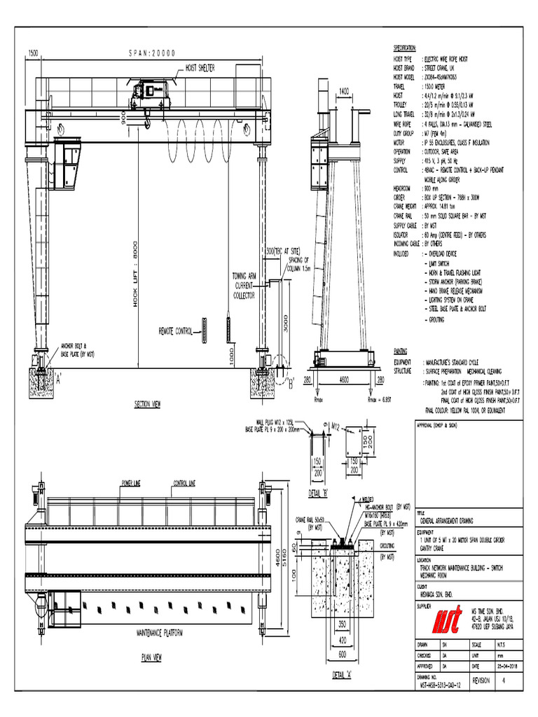Gantry Crane MST HSB 5313 Gad 12 | PDF