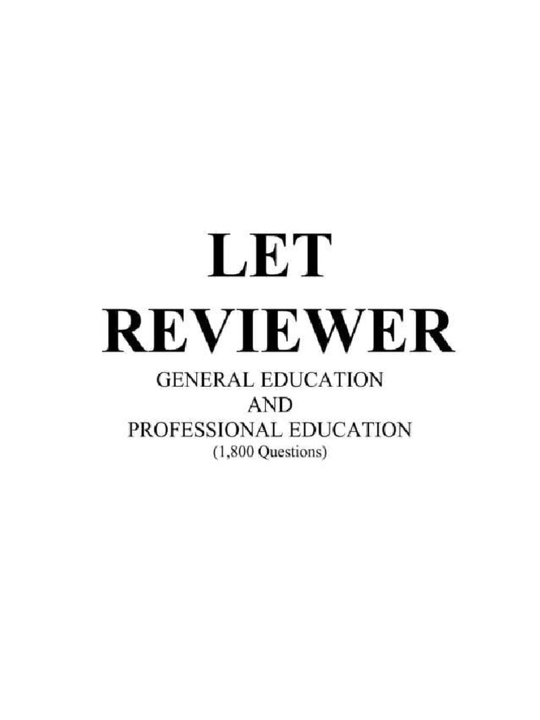 Let Reviewer | PDF