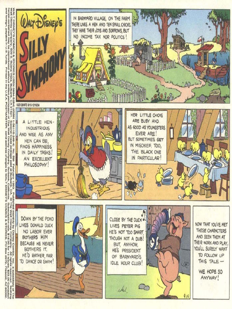 09-1934-The Wise Little Hen (First Donald Duck's Appearance) | PDF
