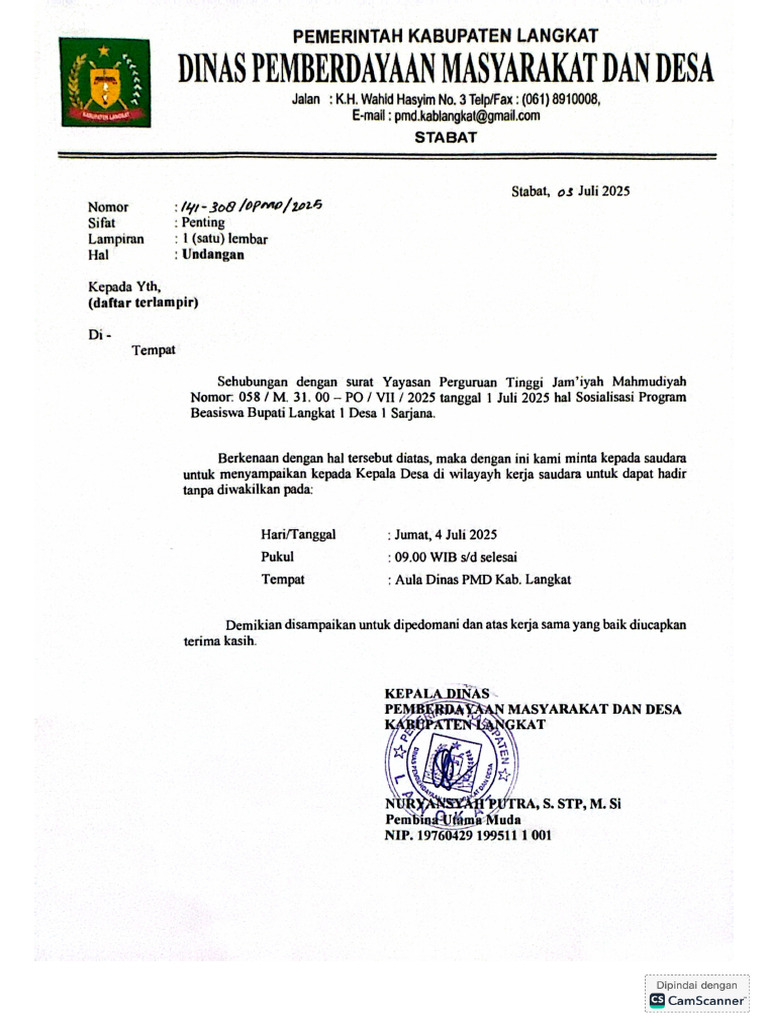 Undangan - dftr terlampir | PDF