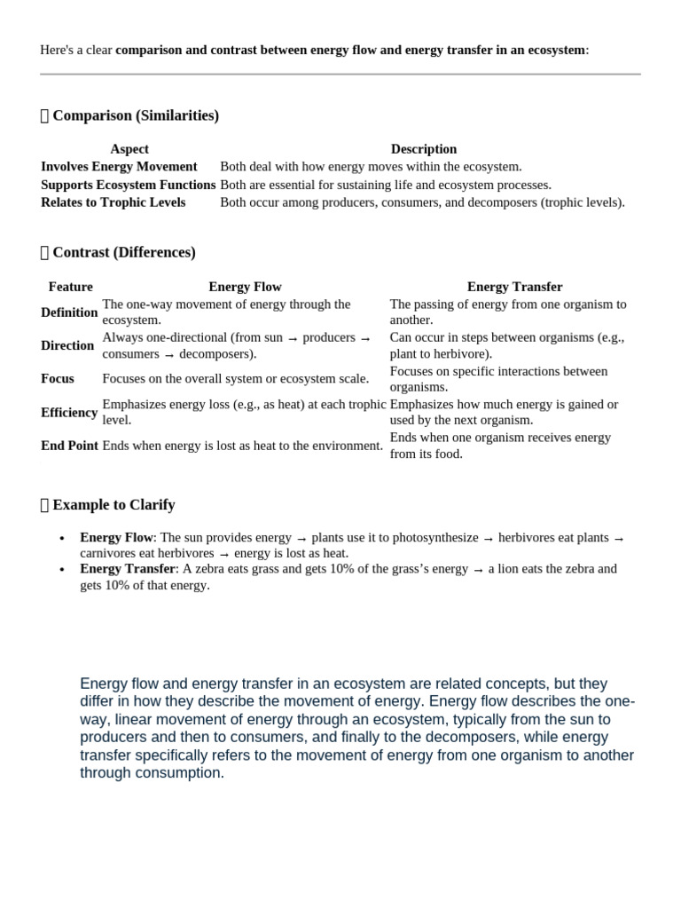 Q1 W5 Energy Flow and Energy Transfer in An Ecosystem | PDF | Ecosystem ...