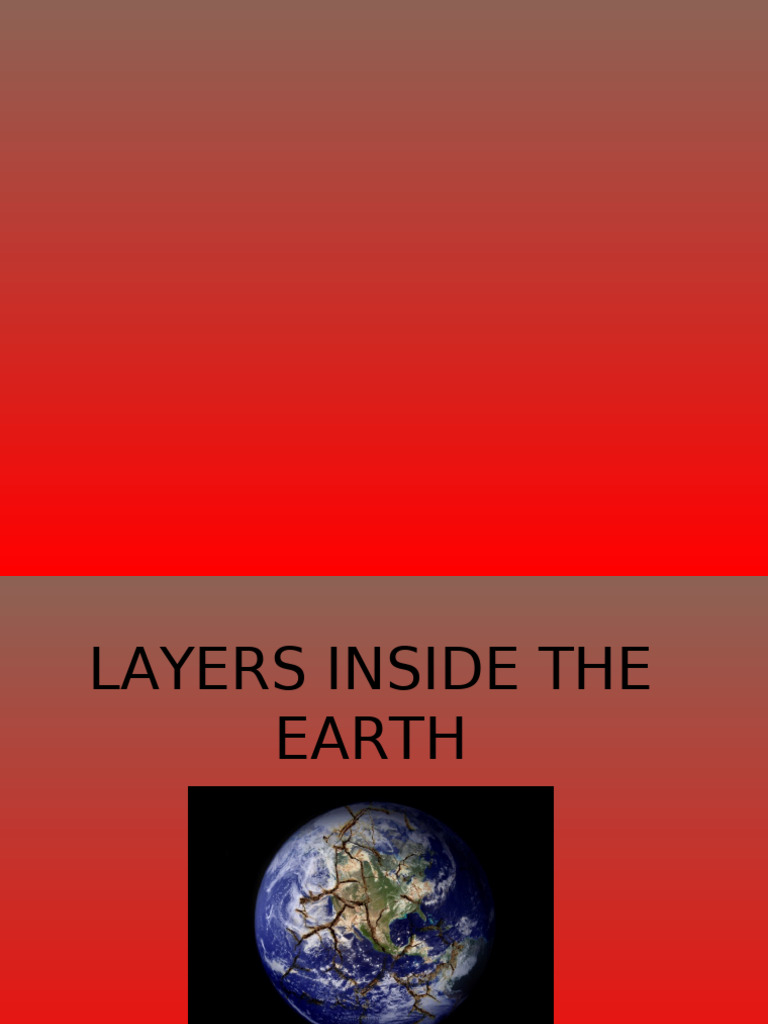 Layers of The Earth NA | PDF | Earth | Earth Sciences