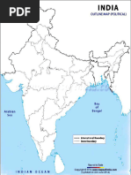 Outline Map of India - India Outline Map With State Boundaries | PDF