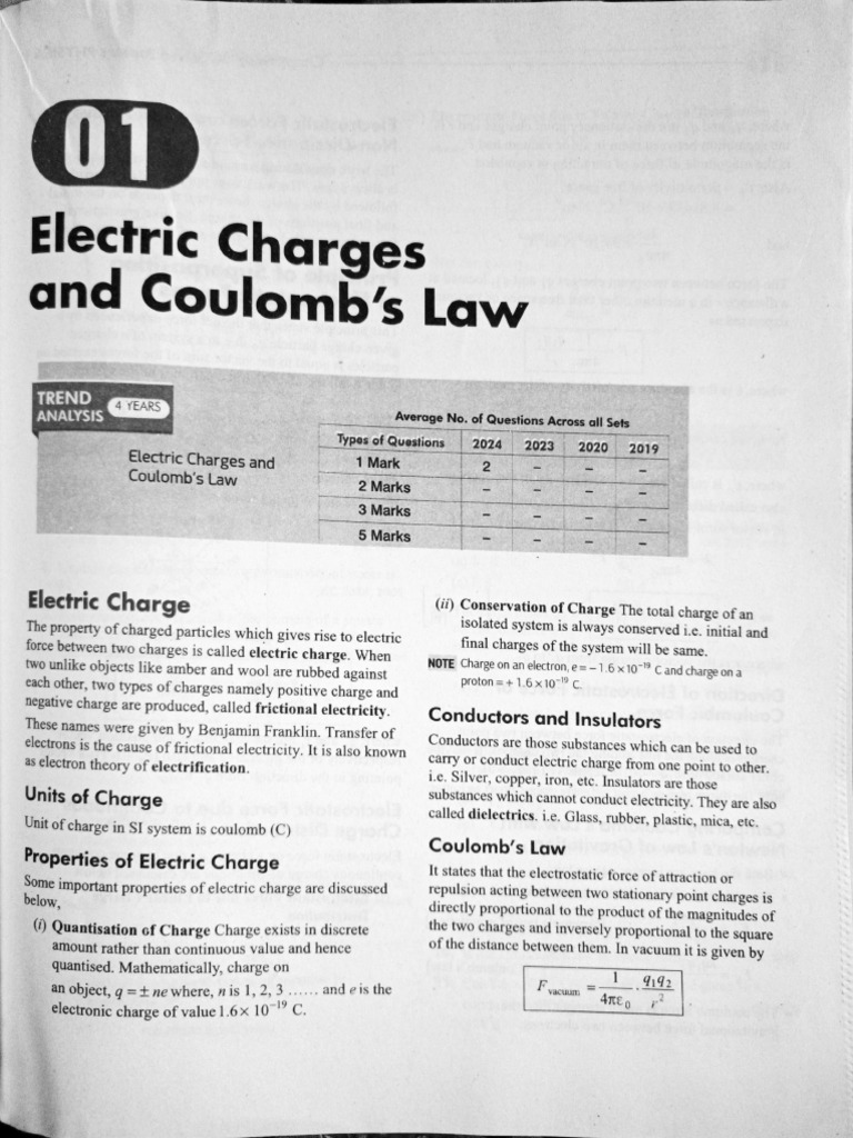 Electric Charges and Coulomb's Law | PDF | Electricity | Physical Phenomena