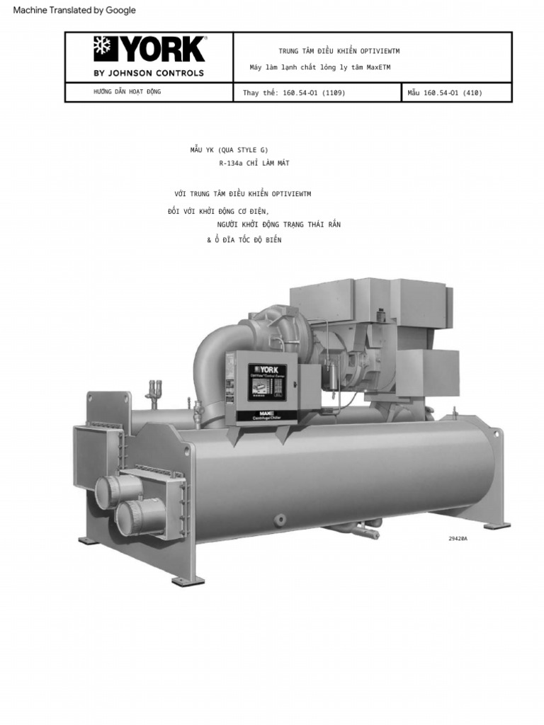 Dịch Operation Manual Model YK (Though Style G) R-134A Cooling Only | PDF