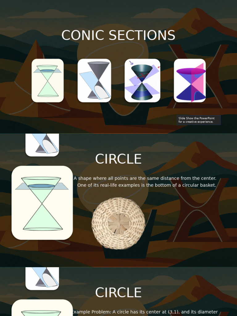 Understanding Conic Sections: Types & Equations | PDF | Ellipse | Euclid