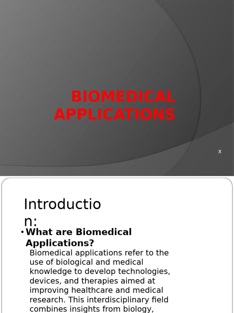 Biomedical Applications | PDF