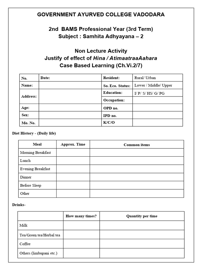 Sa-2 NL Activity Form Batch-A | PDF