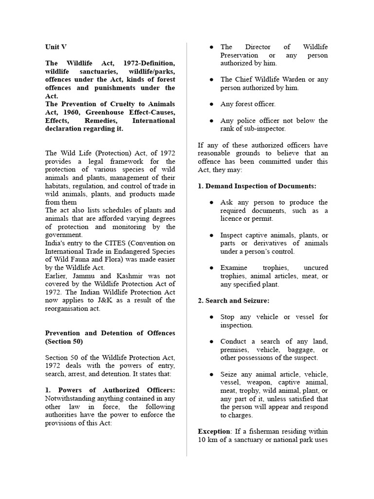 Reserved vs. Protected Forests Explained | PDF | Greenhouse Gas ...