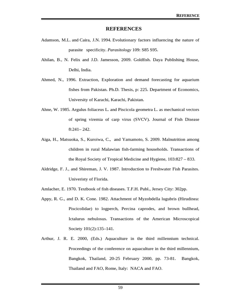 References | PDF | Food And Agriculture Organization | Aquaculture