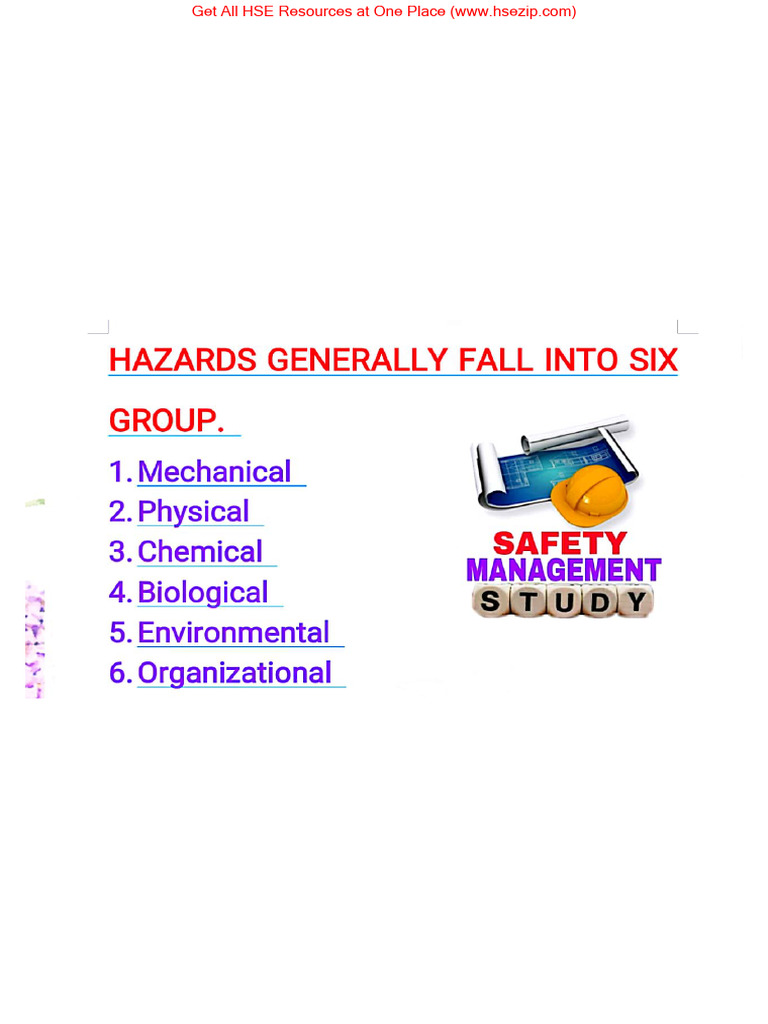 Workplace Hazards Classification | PDF