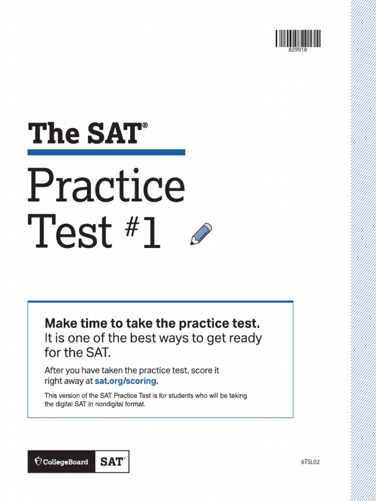 SAT Practice Test #1 Overview | PDF | Sat