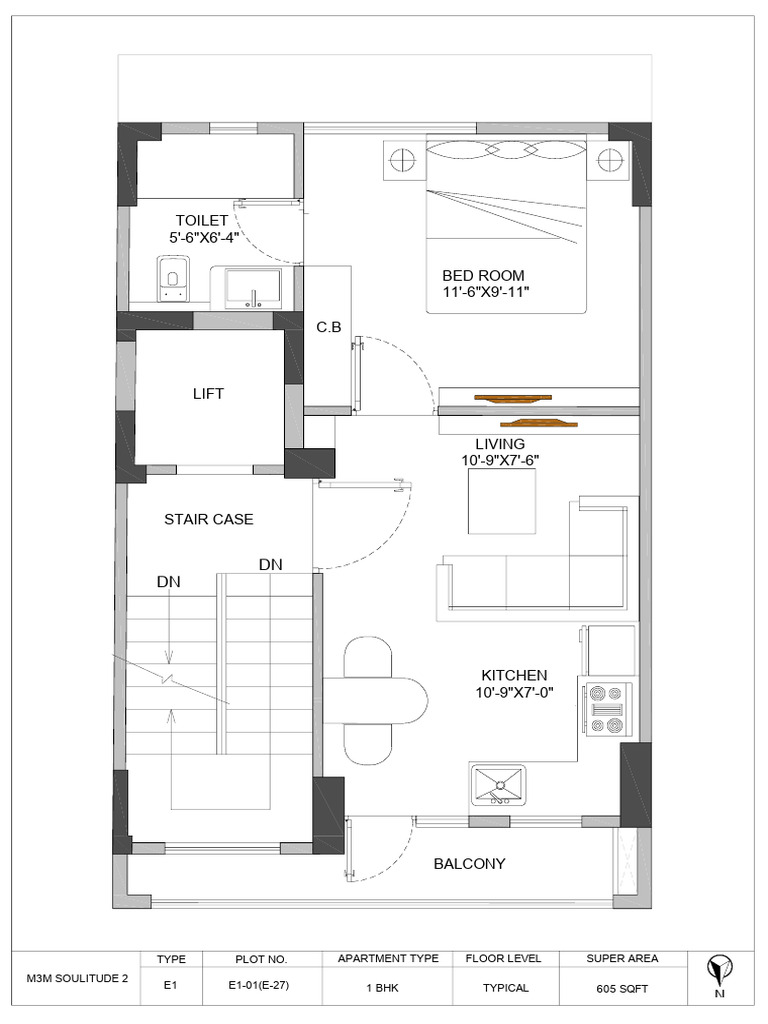M3M Soulitude 3.5 BHK Floor Plan | PDF | Home | Residential Buildings