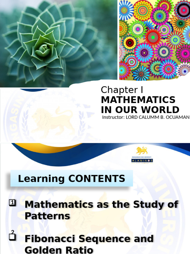 Chapter 1 Math in Our World | PDF | Pattern | Mathematics