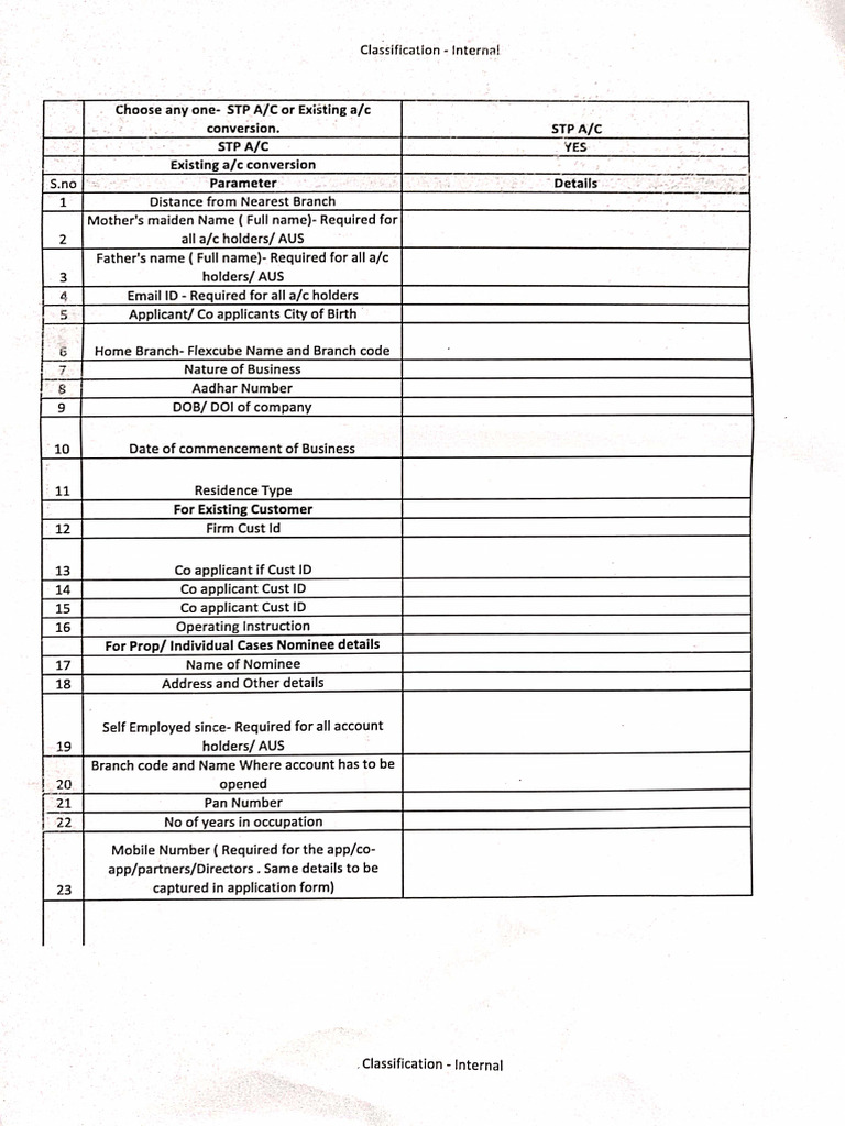 Account Opening Form | PDF