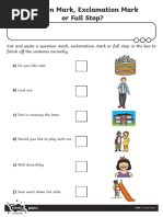 Capital Letters Full Stops Question Marks Worksheet Class2 | PDF
