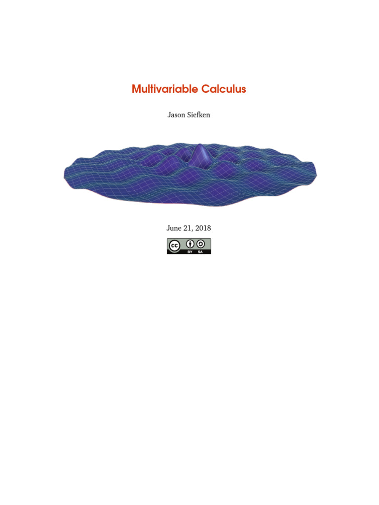 Multivariable Calculus | PDF | Set (Mathematics) | Function (Mathematics)