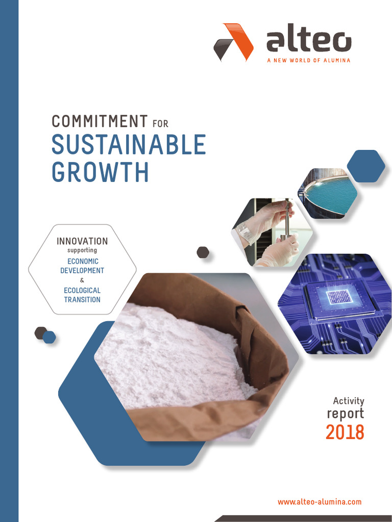 Alteo's 2018 Sustainable Growth Report | PDF | Sustainability | Steelmaking