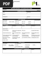 RMA Request Form Template | PDF | Technology & Engineering