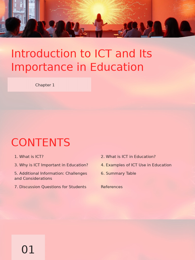 ICT in Education: Importance and Uses | PDF | Educational Technology ...