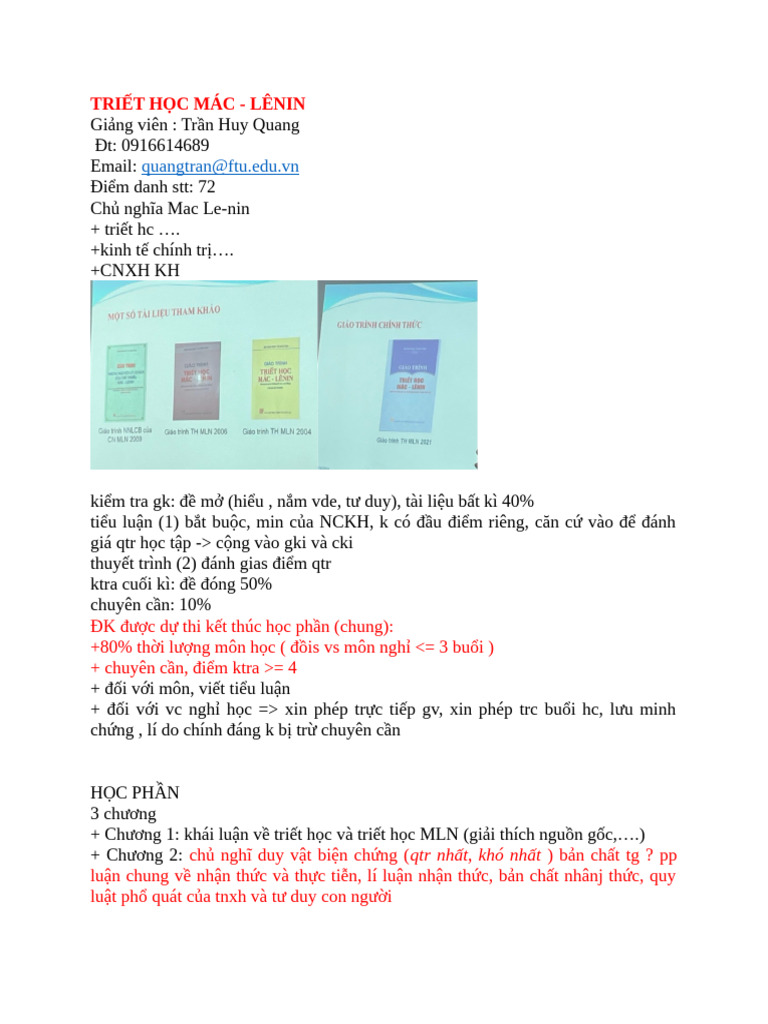 Triết Học Mac Le | PDF