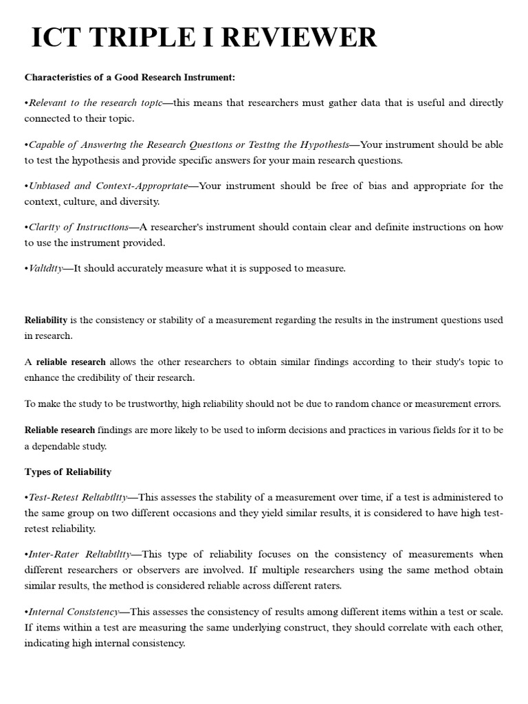 Understanding Triple I in Research | PDF