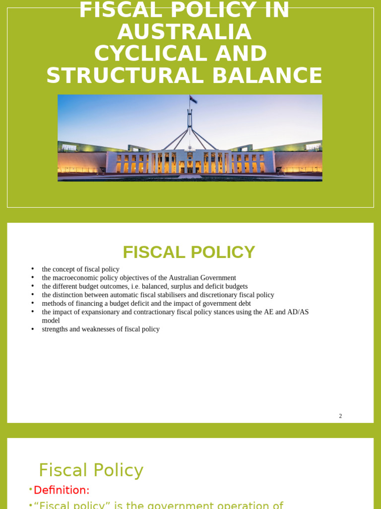 Australia’s Fiscal Policy Outlook 2025 | PDF | Cost Of Living | Fiscal ...