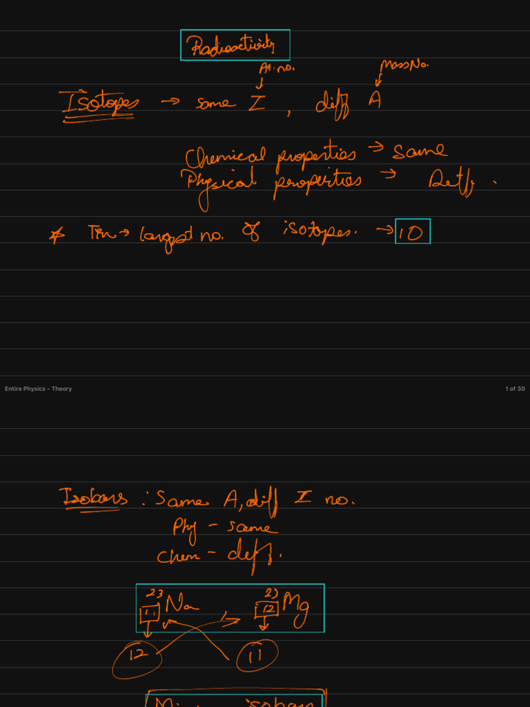 Entire Physics - Theory - Radioactivity | PDF