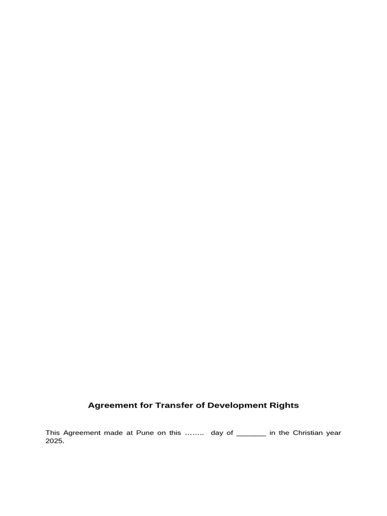 Development Rights Transfer Agreement | PDF | Environmental Law | Law ...