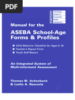 Manual For The ASEBA School-Age Forms & Profiles | PDF | Behavioural Sciences | Psychology