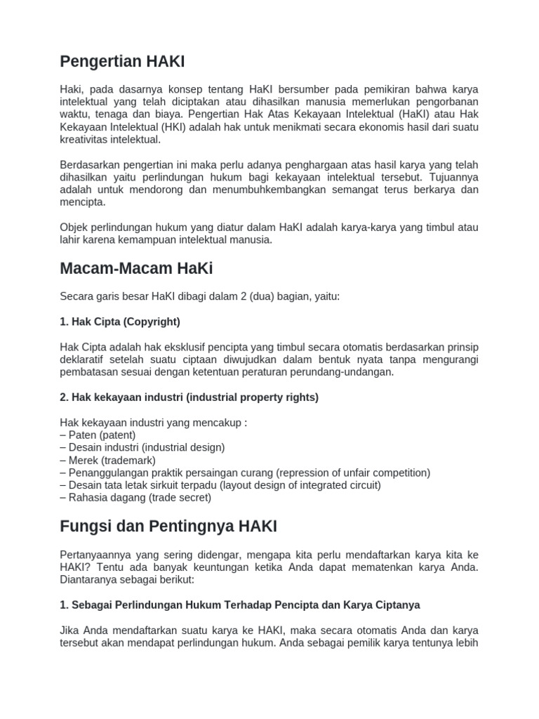 Materi HAKI | PDF
