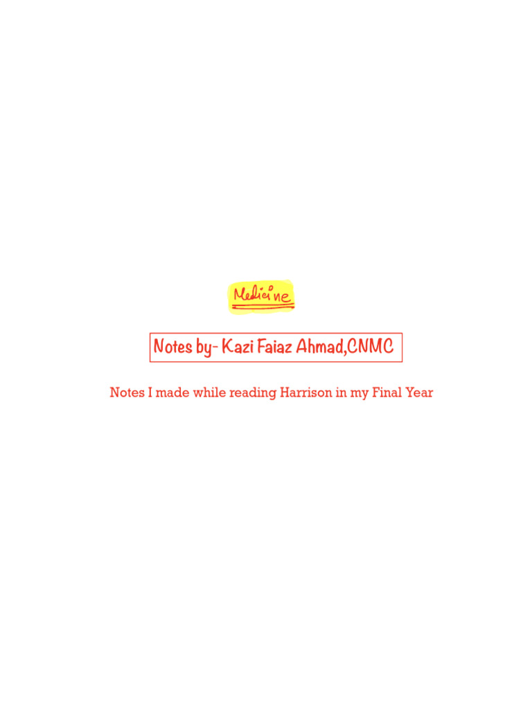 Respi Note From Harrison | PDF | Respiratory Diseases | Medical Specialties