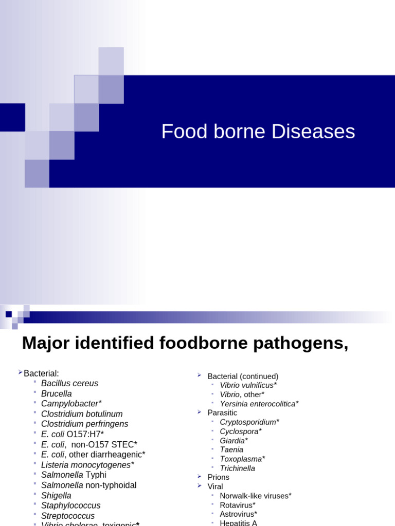 FOOD BORNE Disease and Food Safety-M | PDF | Foodborne Illness | Infection