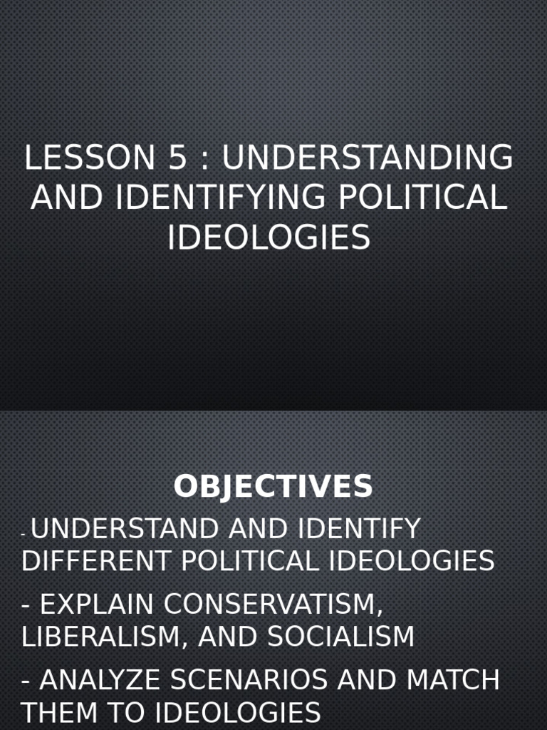 Lesson-5-Political Ideologies Lesson Plan | PDF