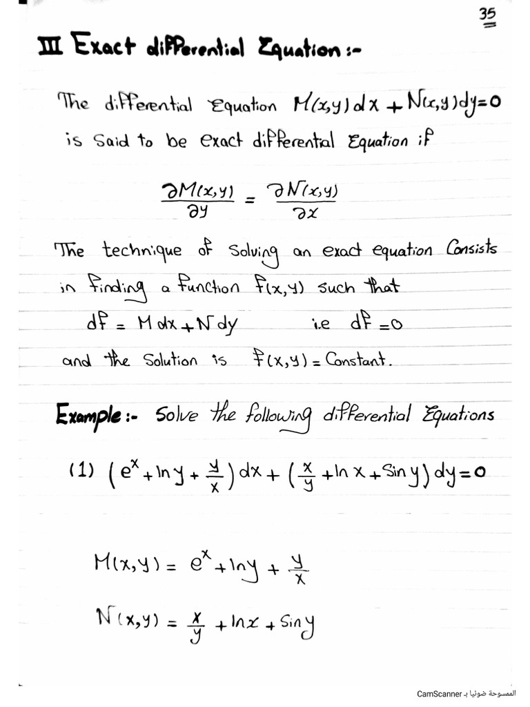 Lec3-First Differential Equations | PDF