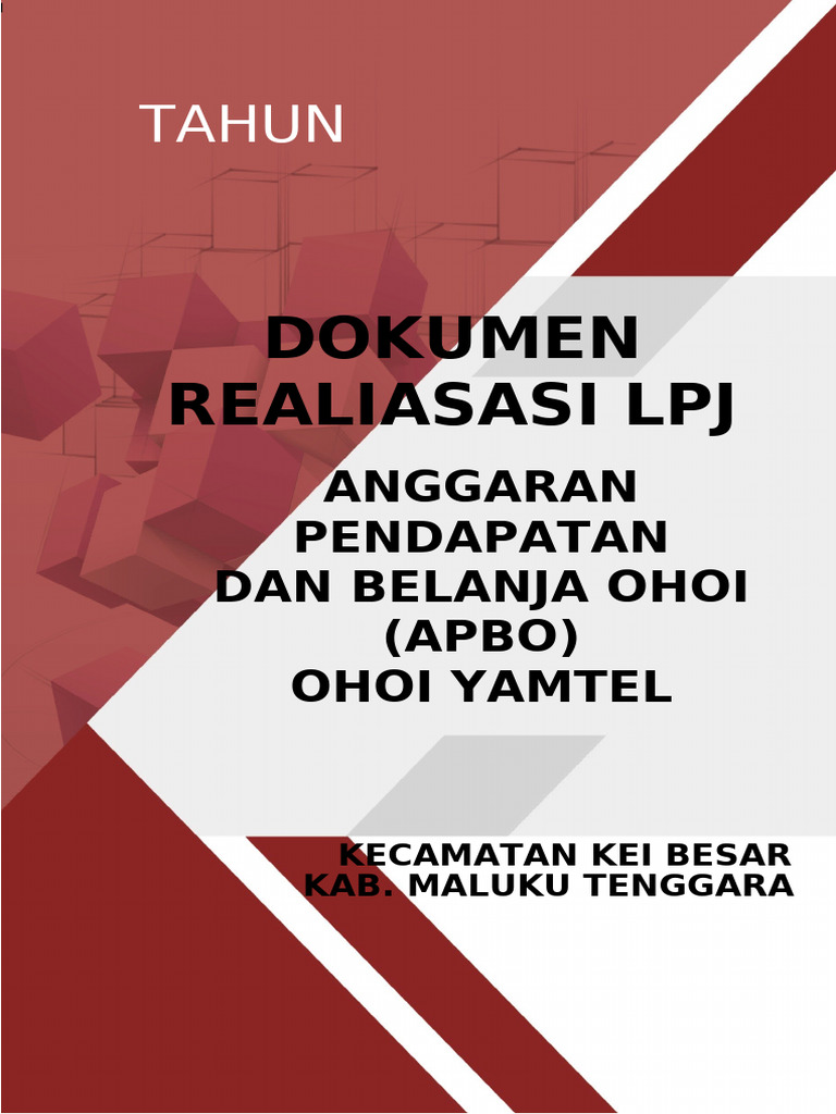 Cover Realisasi LPJ 2024 | PDF
