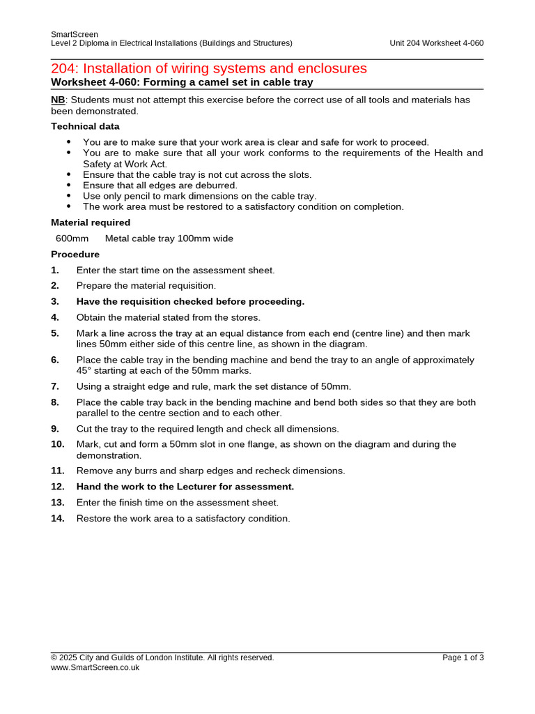 2365 02 l2 204 Worksheet 4 060 Mod | PDF | Electrical Wiring