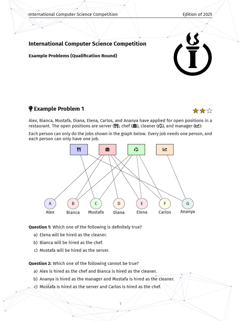 ICSC Example 2025 | PDF