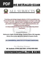 KCSE 2025 History Paper 1 Predictions | PDF | Kenya
